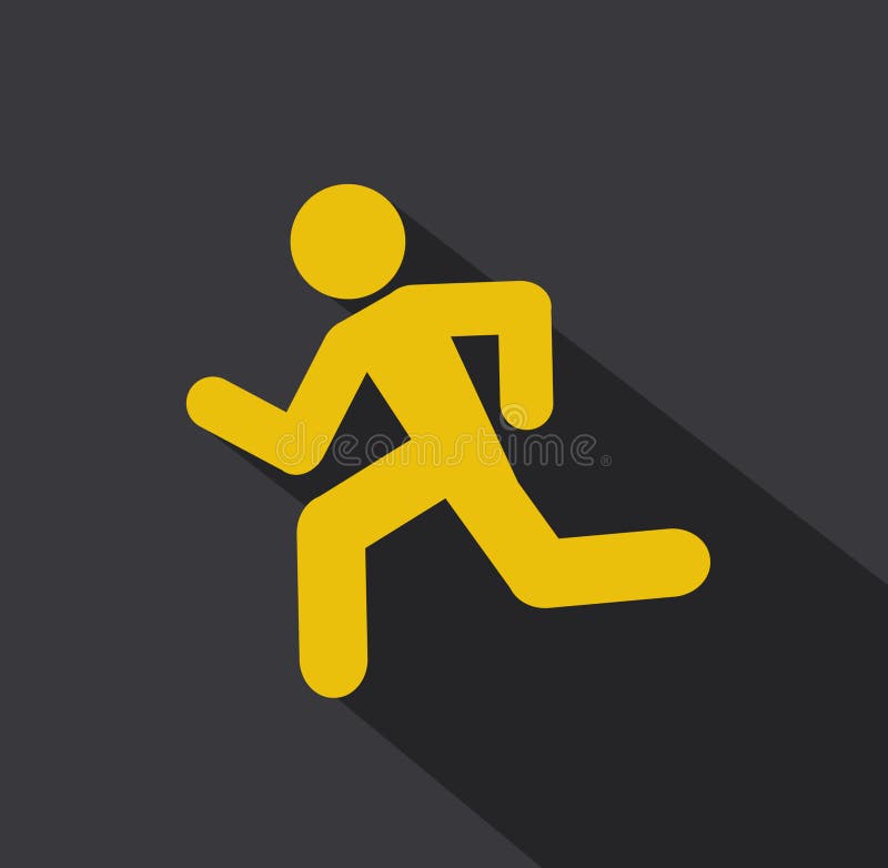 Running Man Icon Background Stock Vector - Illustration of motion ...