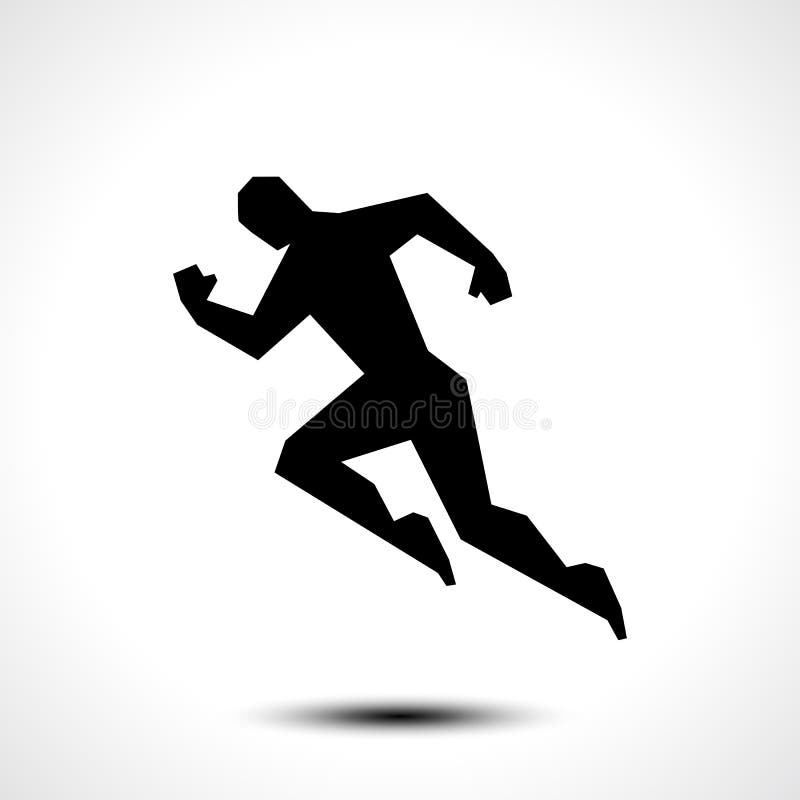 Running Man Free Icon Running Man Line Icon, Vector Isolated