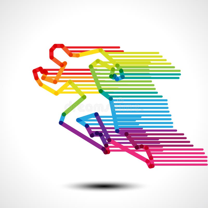 Running man icon stock vector. Illustration of activity - 91113956