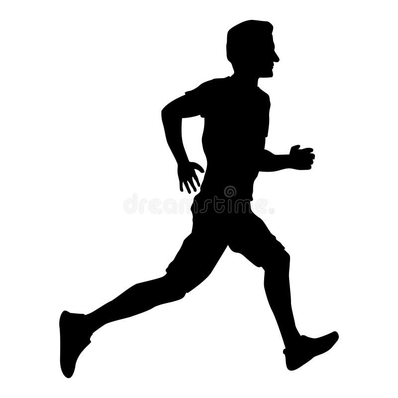 Running man icon vector stock illustration. Illustration of summer ...