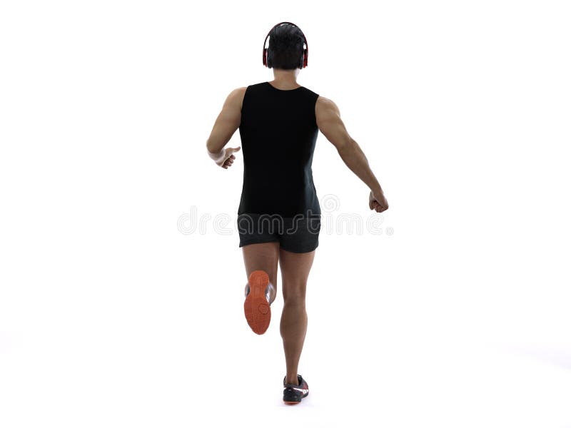 Back View Running Man Stock Illustrations – 489 Back View Running Man ...