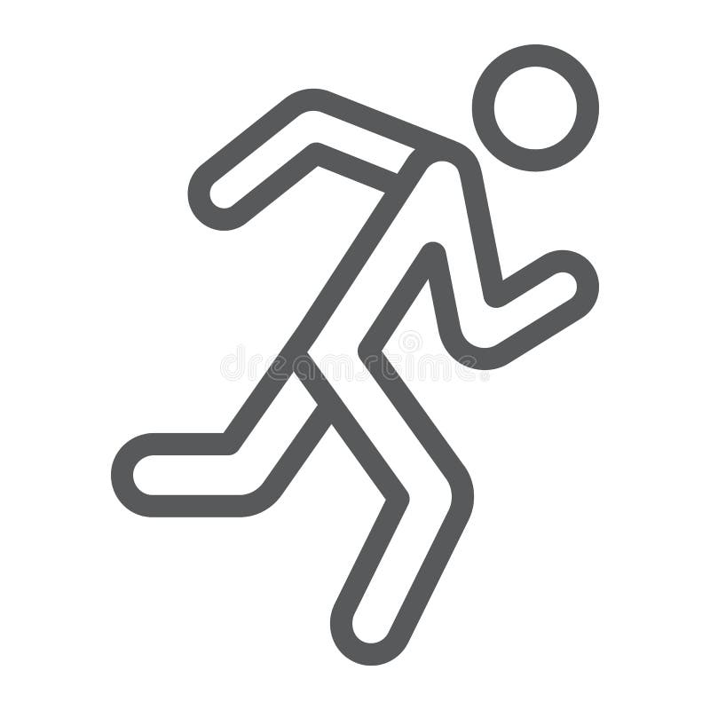 Running Man Line Icon Stock Illustrations – 3,784 Running Man Line Icon ...