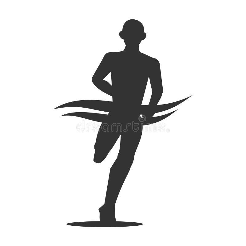 Running Man Logo Template Icon Illustration Brand Identity.Isolated and ...