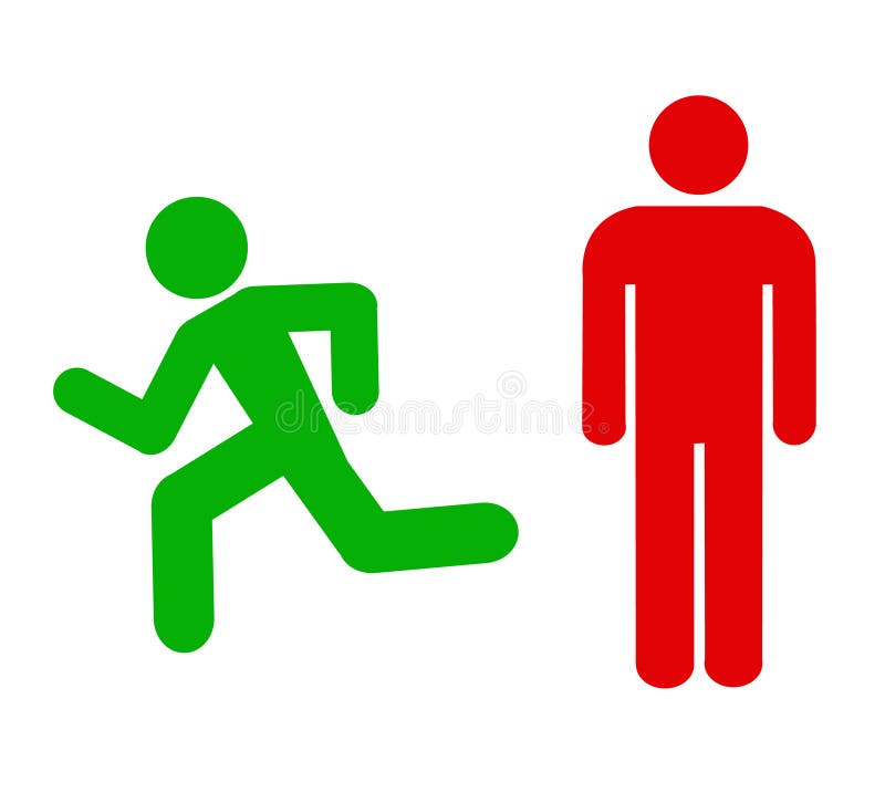 Man People Various Standing Position. Posture Stick Figure. Vector ...