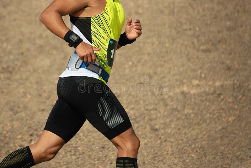 Running Man Trail Runner Cross Stock Photo - Image of male, jogger ...