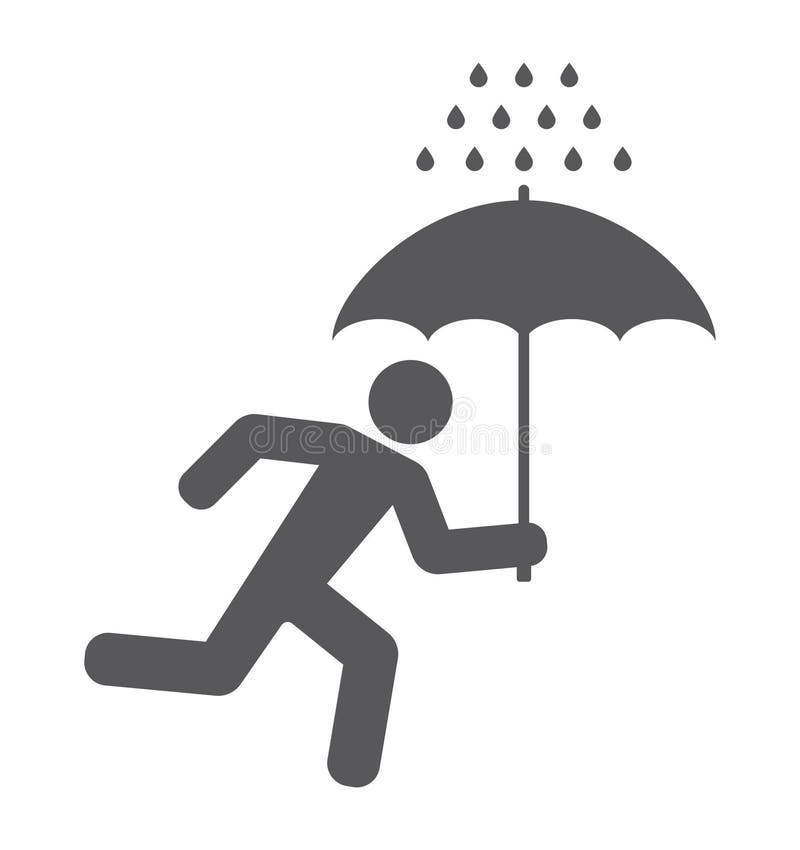 Man Running Rain Stock Illustrations – 439 Man Running Rain Stock ...