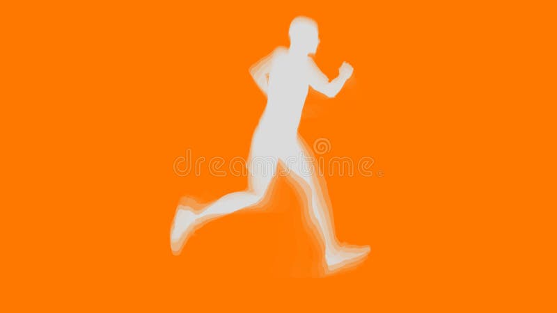 Running Man Vector Animation Stock Footage - Video of athlete ...