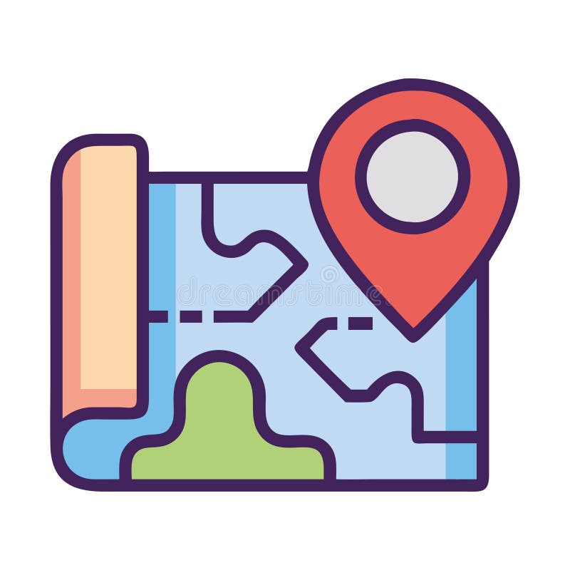 Running map icon stock vector. Illustration of style - 361313126