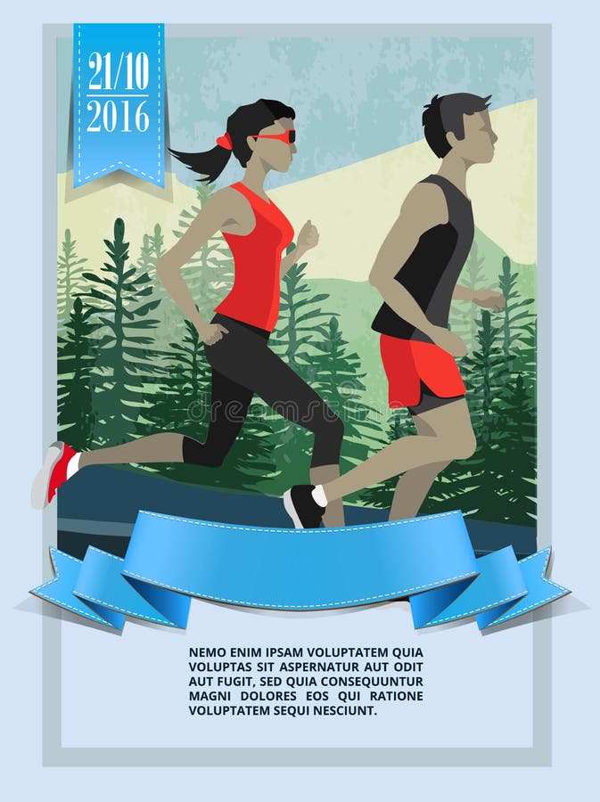 Running Marathon, People Characters, Run Stock Vector - Illustration of ...