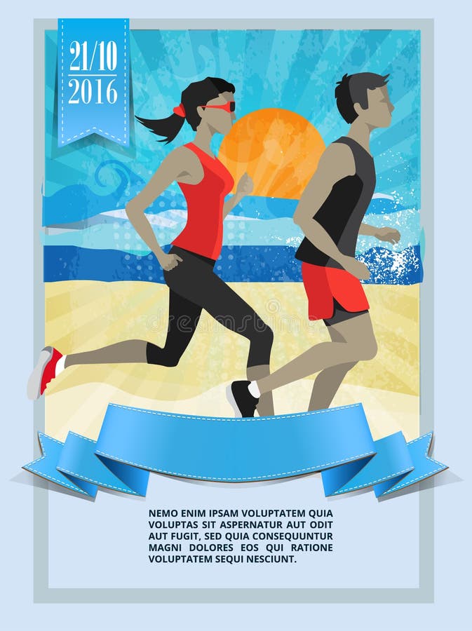Running Marathon, People Characters, Run Stock Vector - Illustration of ...