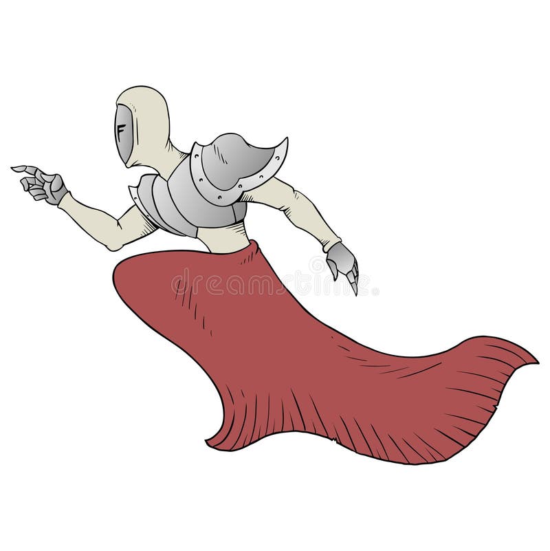 Running medieval warrior stock vector. Illustration of male - 377198199