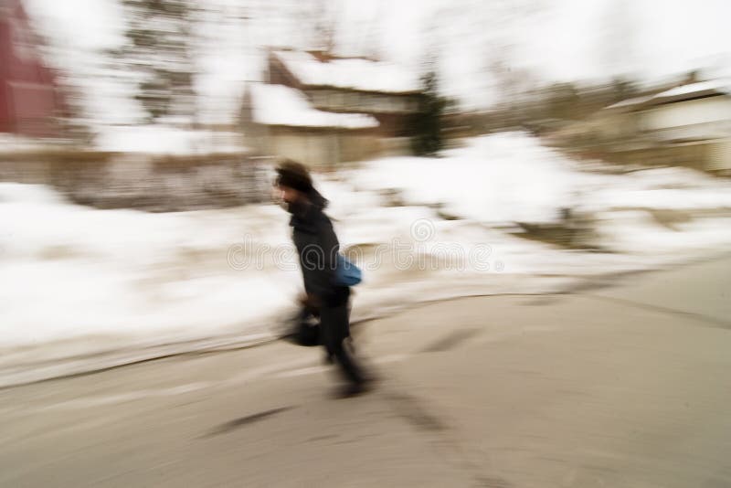 Running in Motion Blur stock photo. Image of company, fast - 736608