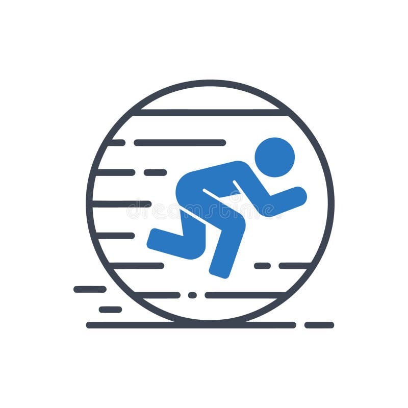 Running in Motion icon stock vector. Illustration of running - 373828263