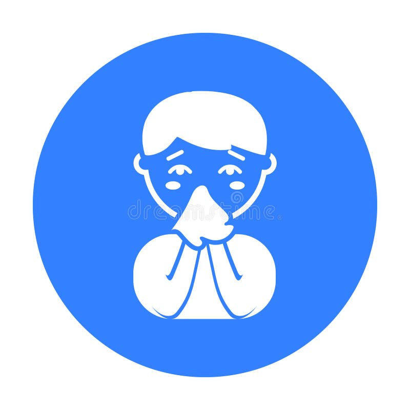 Running Nose Icon. Single Sick Icon from the Big Ill, Disease Stock ...