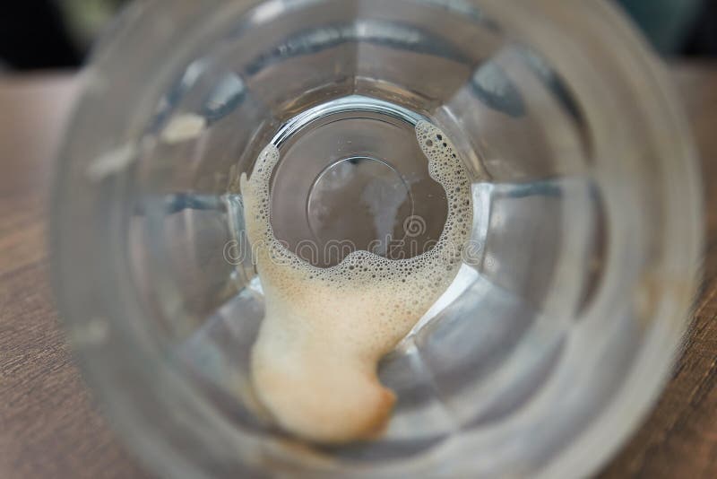 Running Out of Coffee, Empty Glass Stock Photo - Image of coffee ...