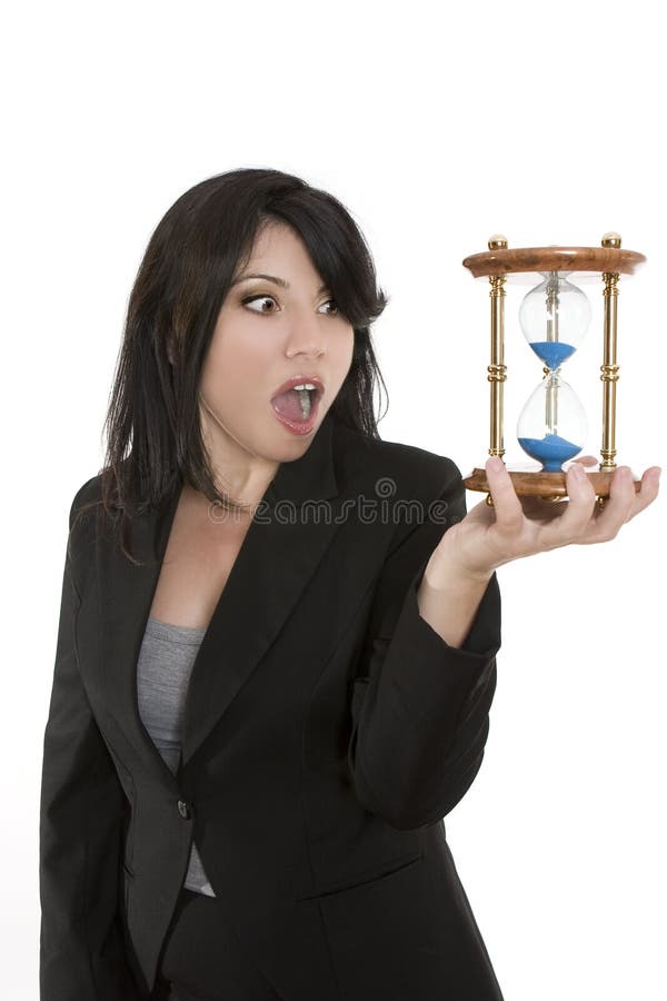 Running out of time stock image. Image of hourglass, person - 2077779