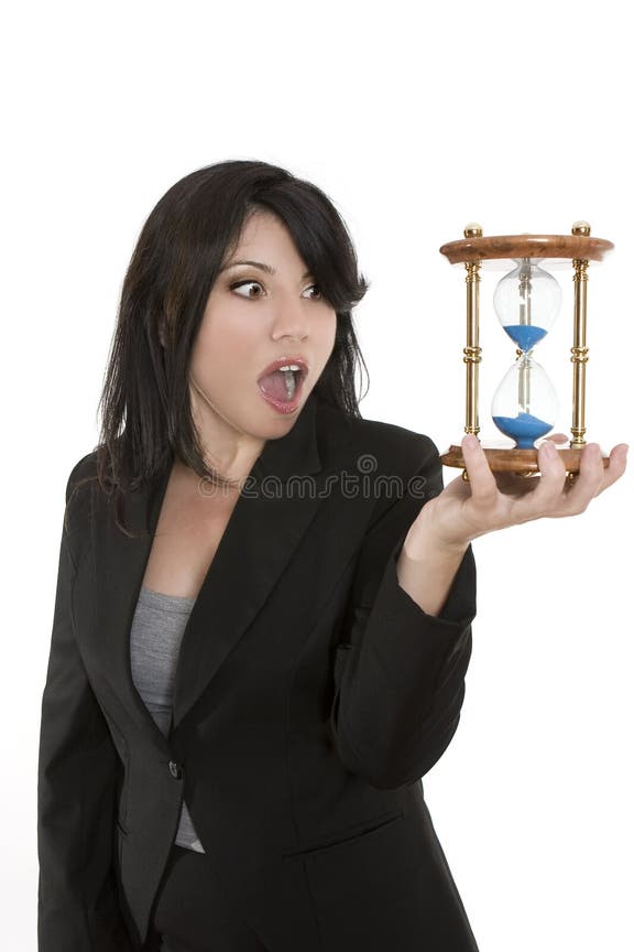 Running out of time stock image. Image of hourglass, person - 2077779