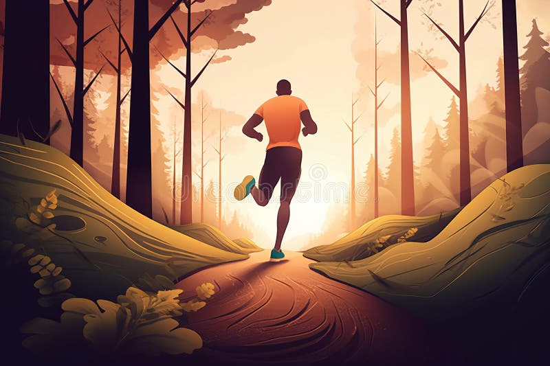 Running Outdoors in Nature Concept Created with Ai Generative ...