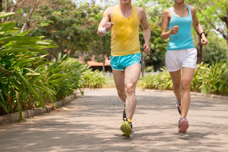 Running in the park stock photo. Image of endurance, sportsman - 52873738
