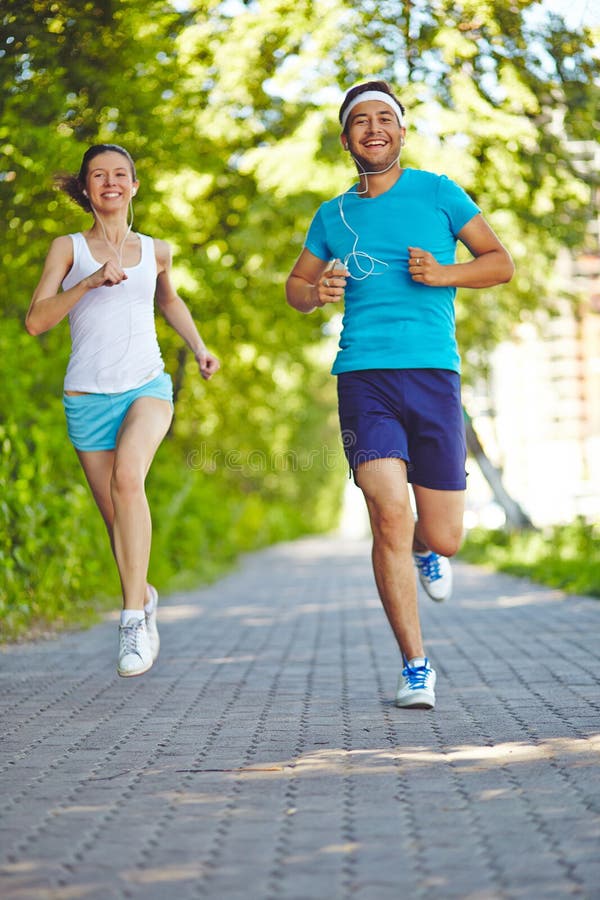 Running in park stock image. Image of expression, group - 15968083