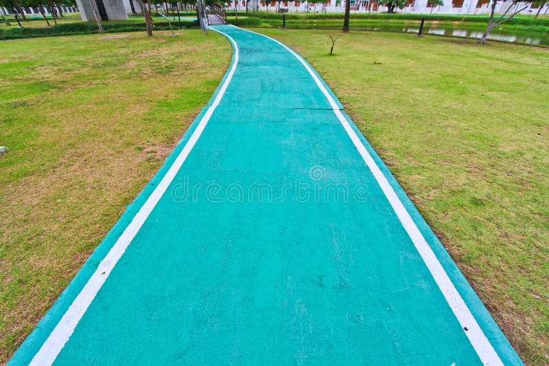 Running path in park stock image. Image of healthy, person - 41977221