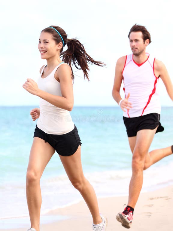 Running People: Couple Runners Stock Photo - Image of female, jogger ...