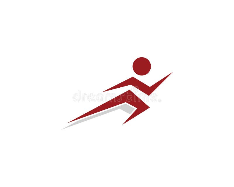 Running People Logo Vector Template Stock Illustration - Illustration ...