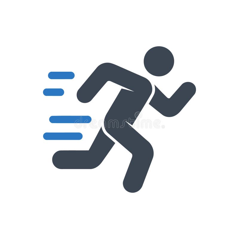 Running Person Icon stock vector. Illustration of fitness - 361696191