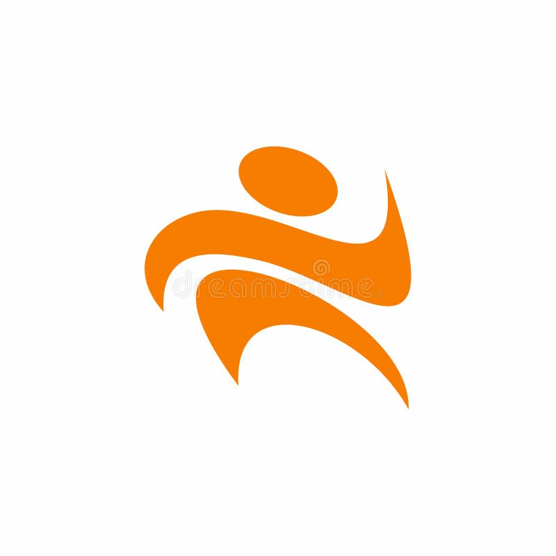 Running Person Logo Design Template Full Filosofis Stock Vector ...