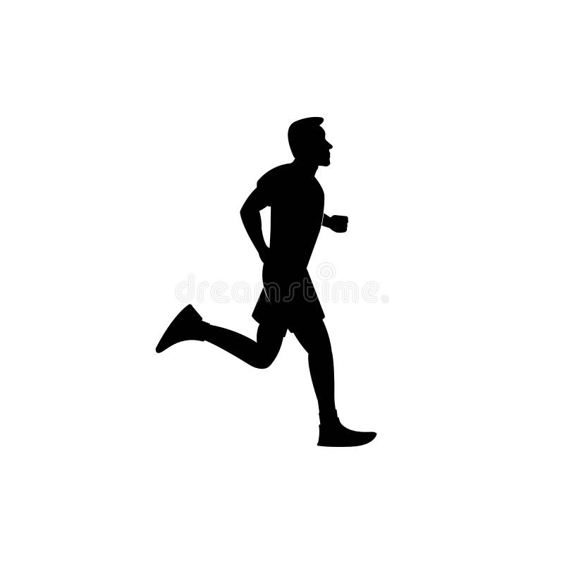 Running person logo stock vector. Illustration of shape - 257404868