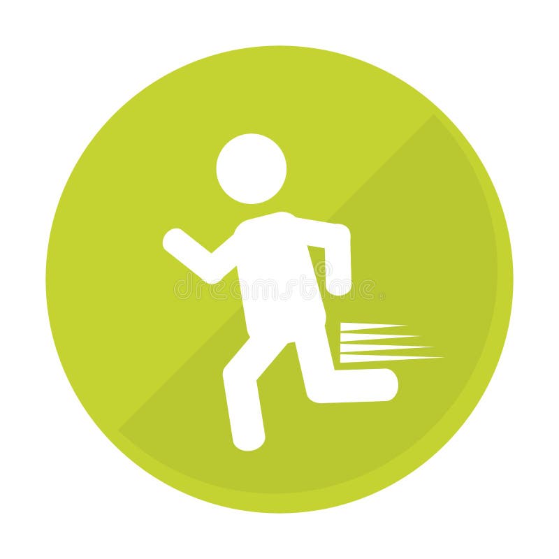 Running Pictogram Icon Image Stock Vector - Illustration of speed, sign ...