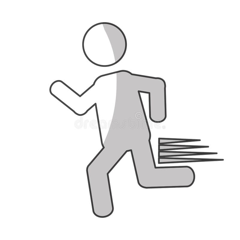 Running Pictogram Icon Image Stock Vector - Illustration of symbol ...