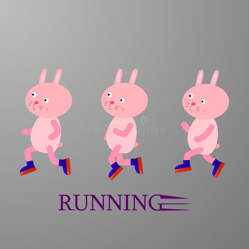 Running Rabbit Stock Illustrations – 8,333 Running Rabbit Stock ...
