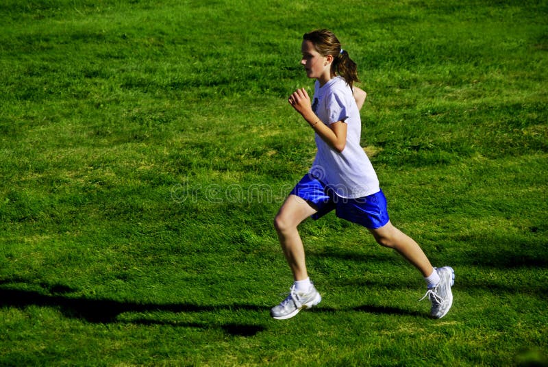 Running a Race stock image. Image of dash, runner, hard - 3395455