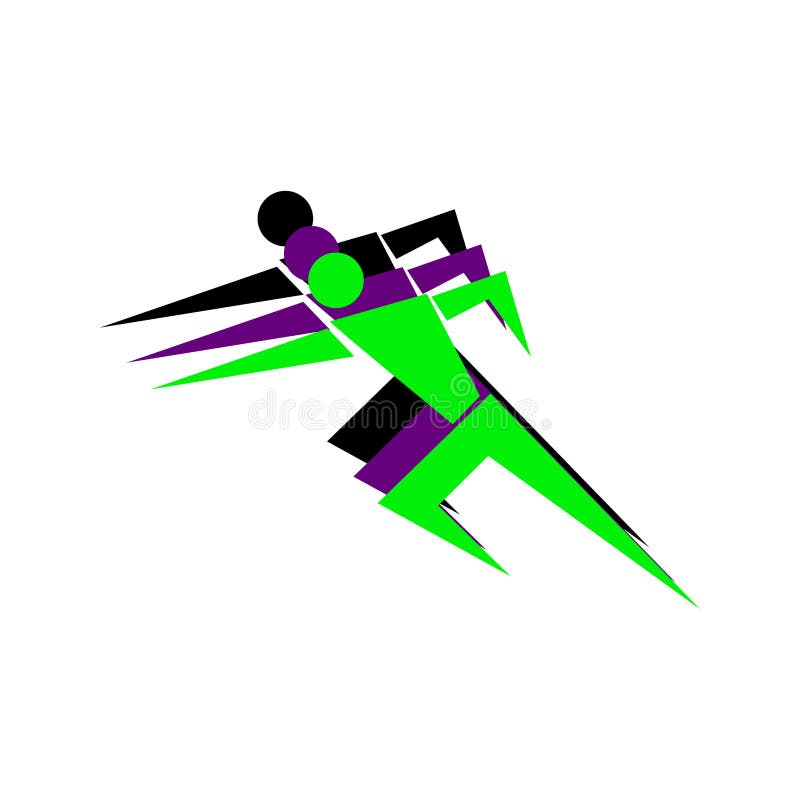 Running race logo template stock vector. Illustration of race - 261578186