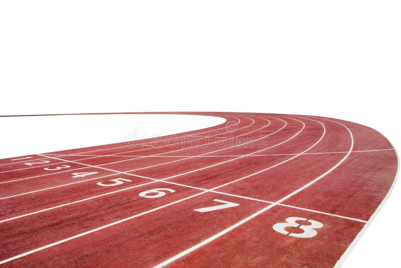 Running Race Track Background with White Stock Photo - Image of number ...