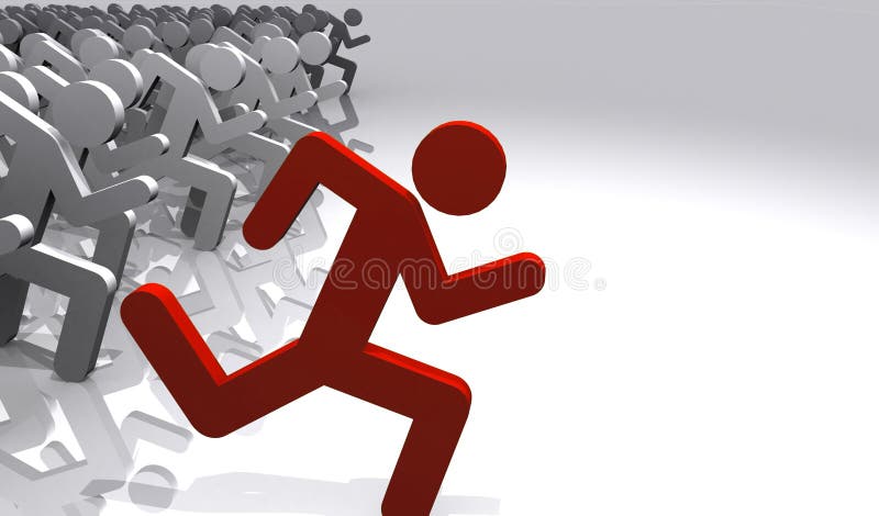 Business Leader Holding Red Flag Stock Vector - Illustration of ...