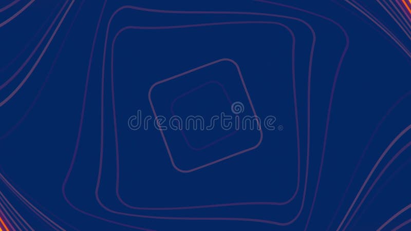 Running Red Stripes Of A Rotating Rectangular Figure 3d Render Loop