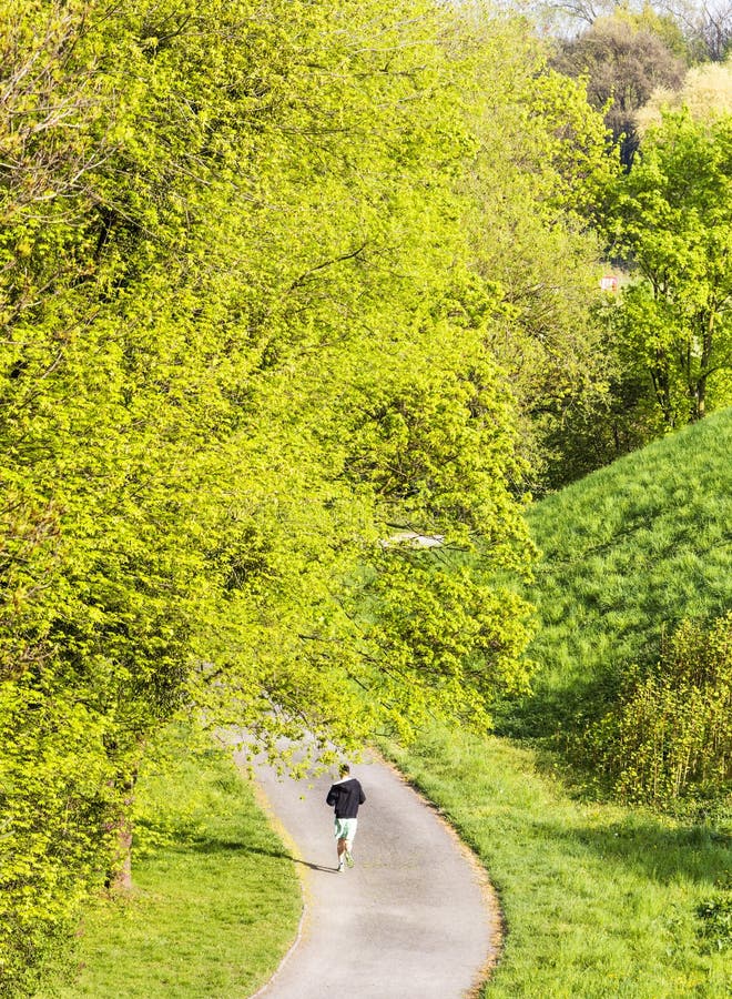 Running round the path editorial stock photo. Image of grass - 71302753