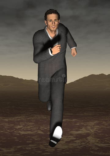 Running Scared stock image. Image of bolt, scared, sprint - 746561