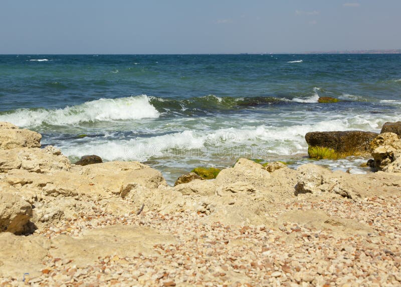 Running sea wave stock photo. Image of crimea, peninsula - 80426970