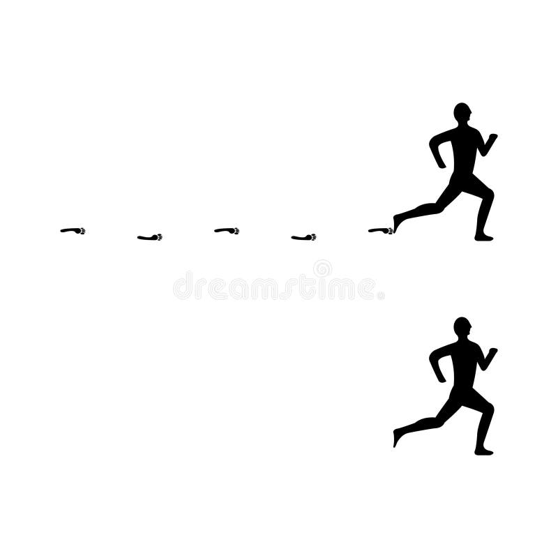 Running 2 stock vector. Illustration of simple, running - 278685393