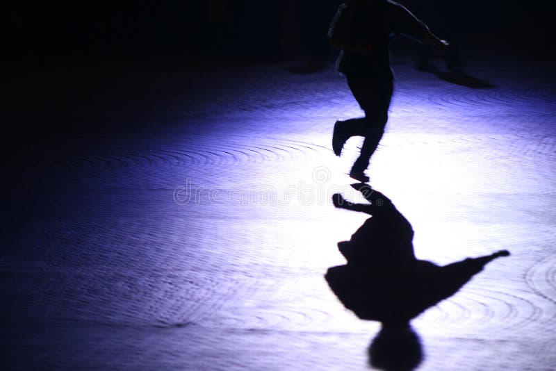 Running shadow stock image. Image of spotlight, dance - 9090065