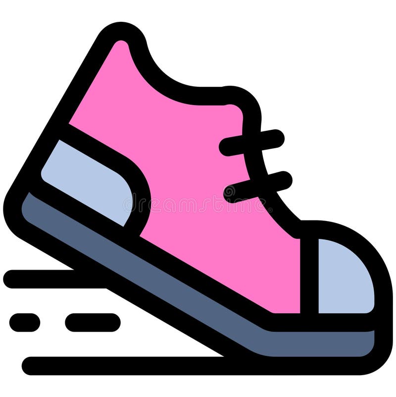 Running Shoe Icon, Marathon Related Vector Stock Vector - Illustration ...