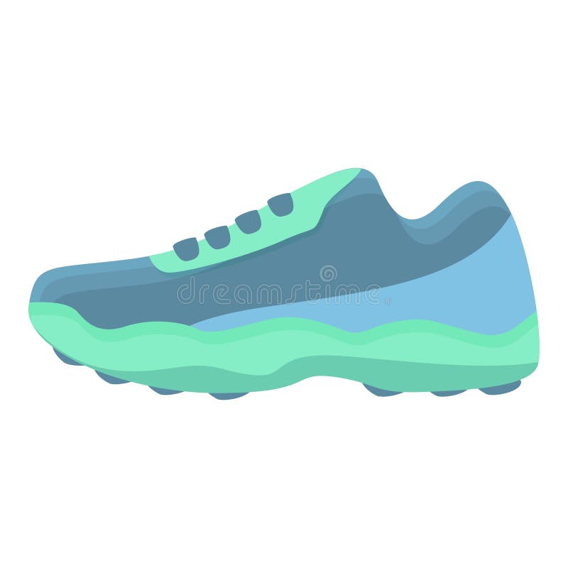 Running Shoe Showing Modern Design and Green Sole Stock Vector ...
