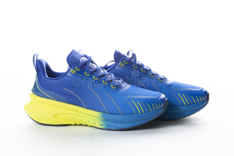 Running Shoes in Blue. Running Shoes with an Amortizing Sole Stock ...