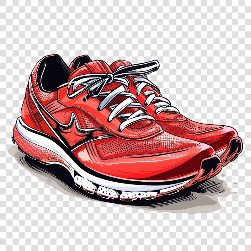 Running Shoes Transparent Background Realistic Element Stock ...