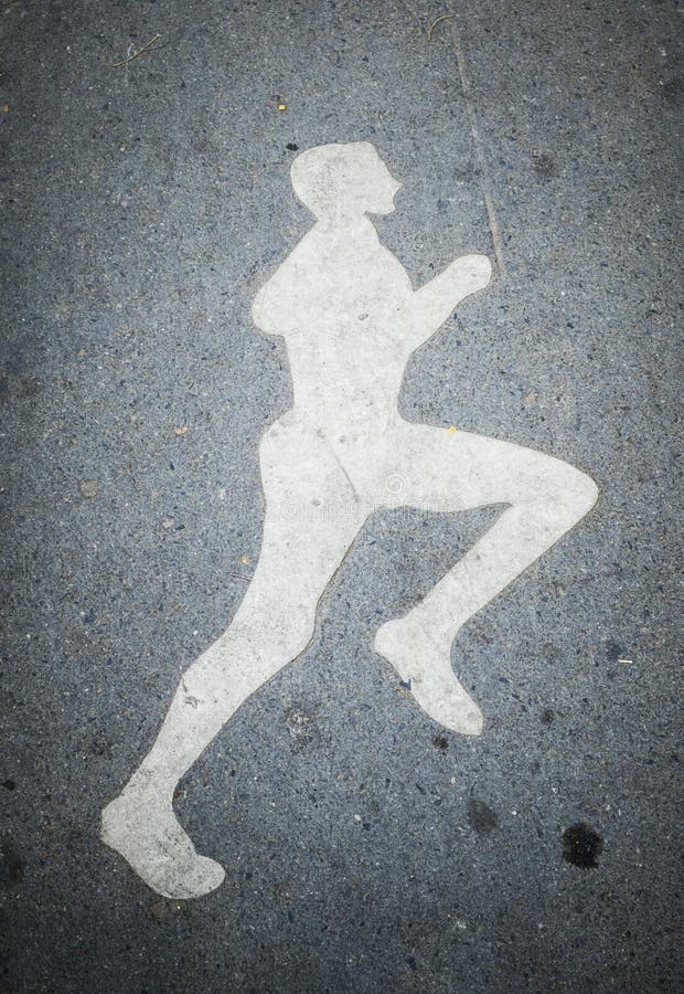 Running sign stock image. Image of straight, success - 65238407