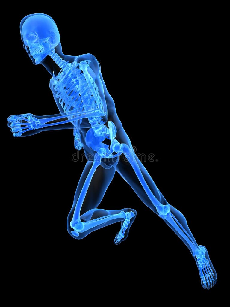 X Ray Human Body Skeleton Running Man Stock Illustrations – 100 X Ray ...