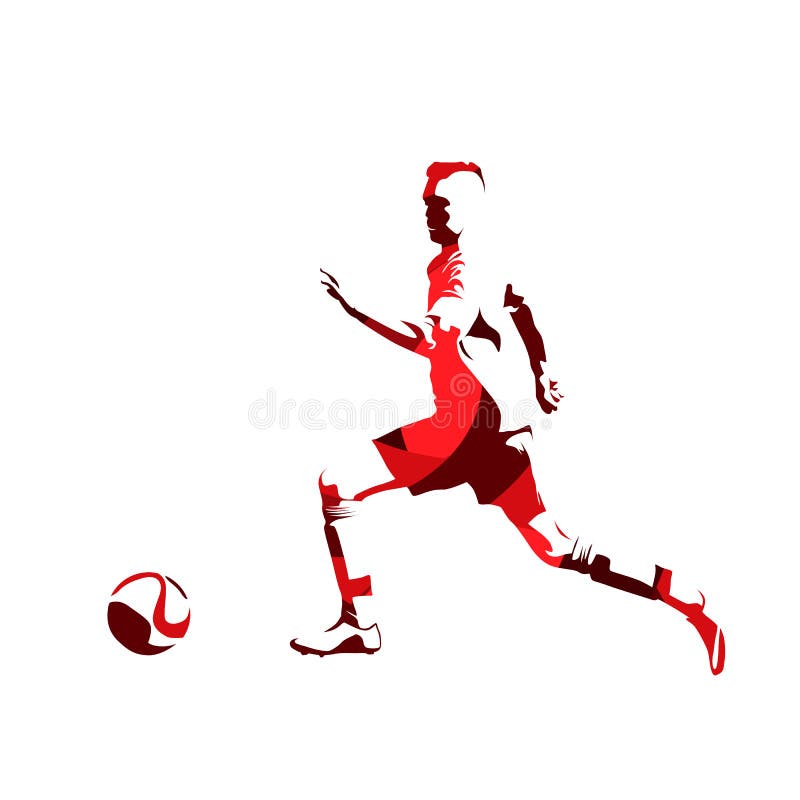Soccer Player Abstract Figure Stock Illustrations – 1,012 Soccer Player ...